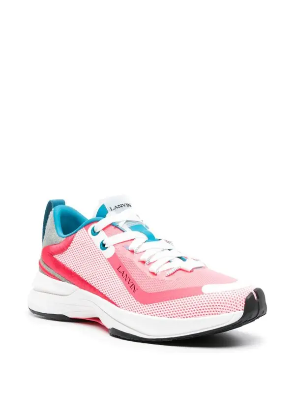 LANVIN Panelled Mesh Sneakers - Pink