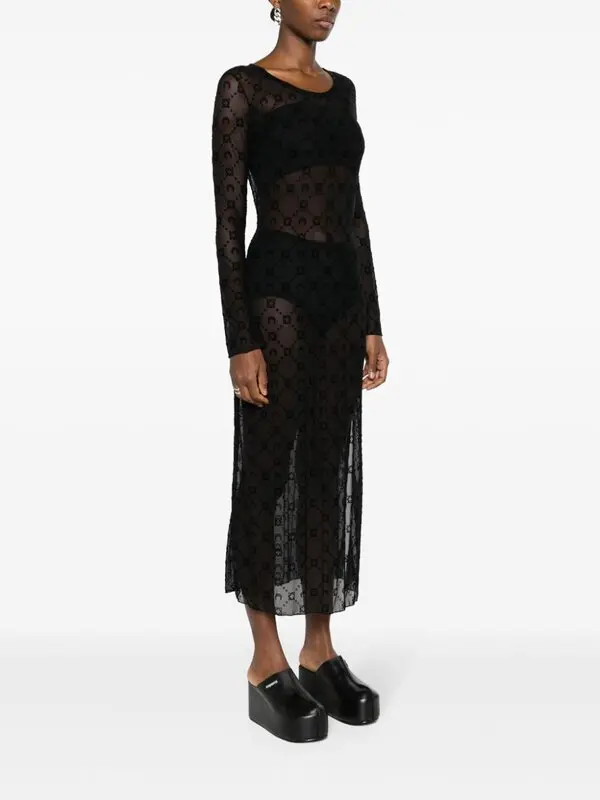 MARINE SERRE Moonogram Mesh Dress