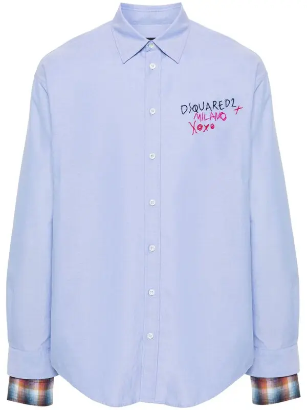 Dsquared2 Logo-embroidered Shirt