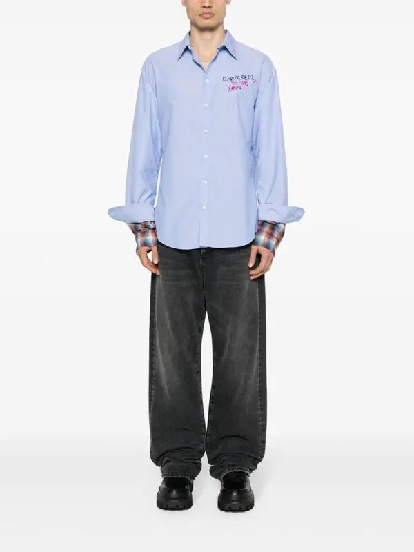 Dsquared2 Logo-embroidered Shirt