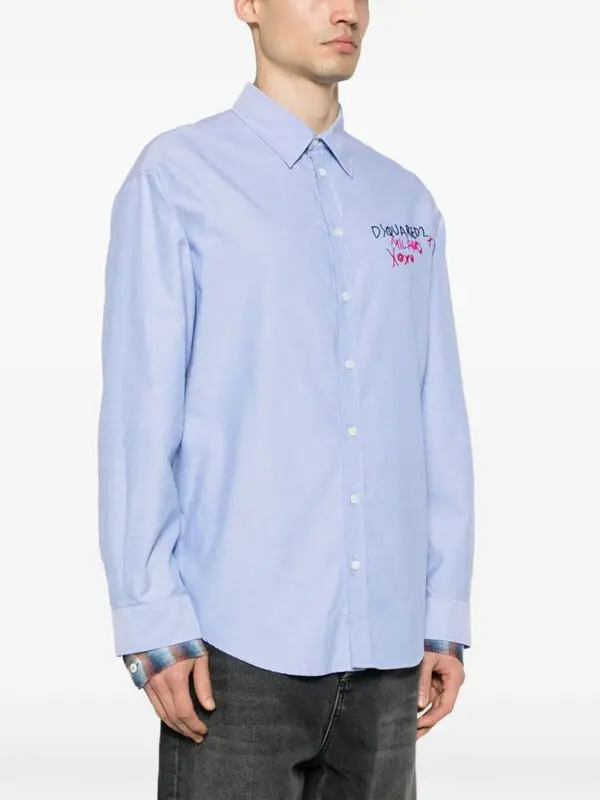 Dsquared2 Logo-embroidered Shirt