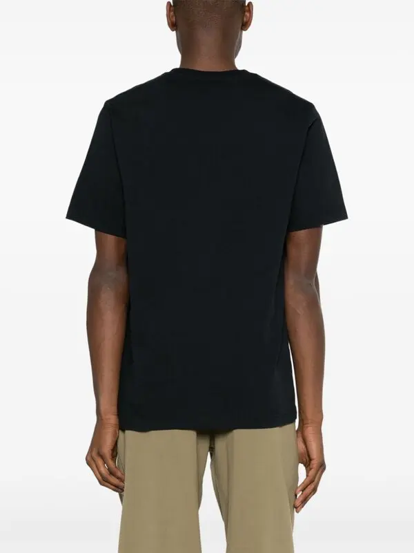 Maison Kitsuné Fox-patch Cotton T-shirt - Black