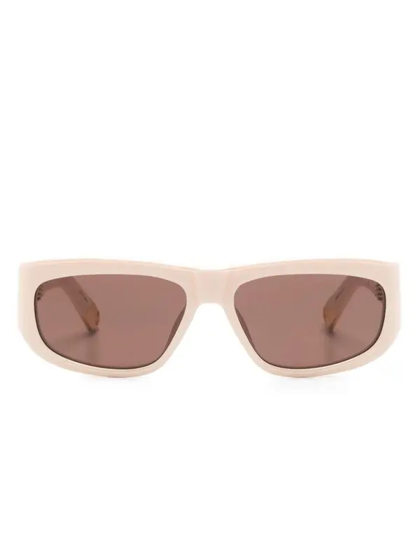 Jacquemus Rectangle-frame Sunglasses - Pink