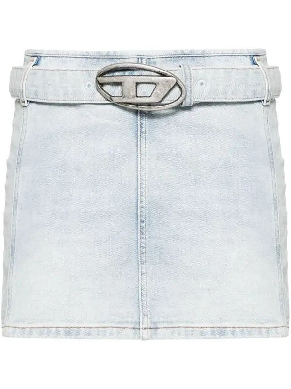 DIESEL® De-flip-s Denim Miniskirt - Blue