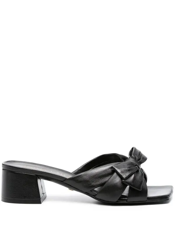 STUART WEITZMAN Sofia 45mm Leather Sandals - Black