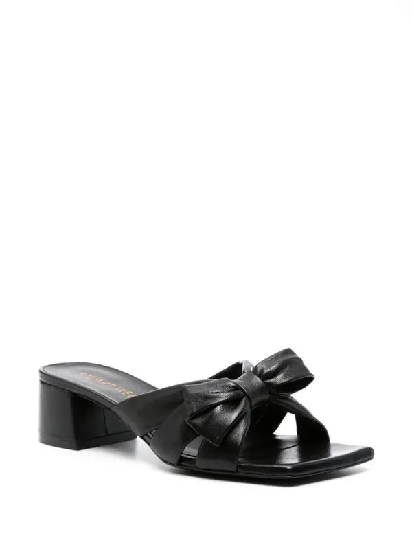 STUART WEITZMAN Sofia 45mm Leather Sandals - Black
