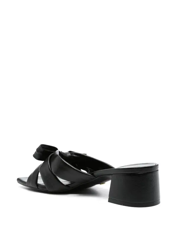 STUART WEITZMAN Sofia 45mm Leather Sandals - Black