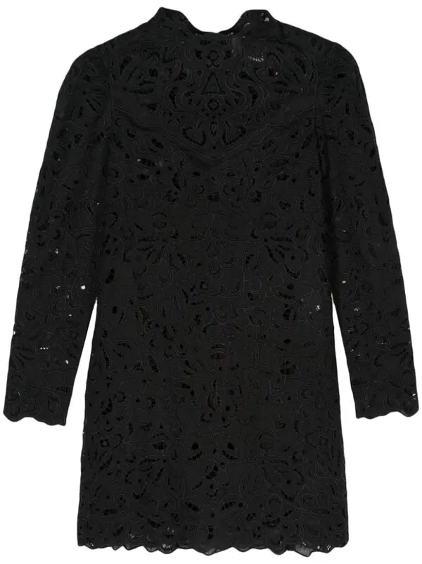 Isabel Marant Étoile Daphne Broderie-anglaise Minidress - Black