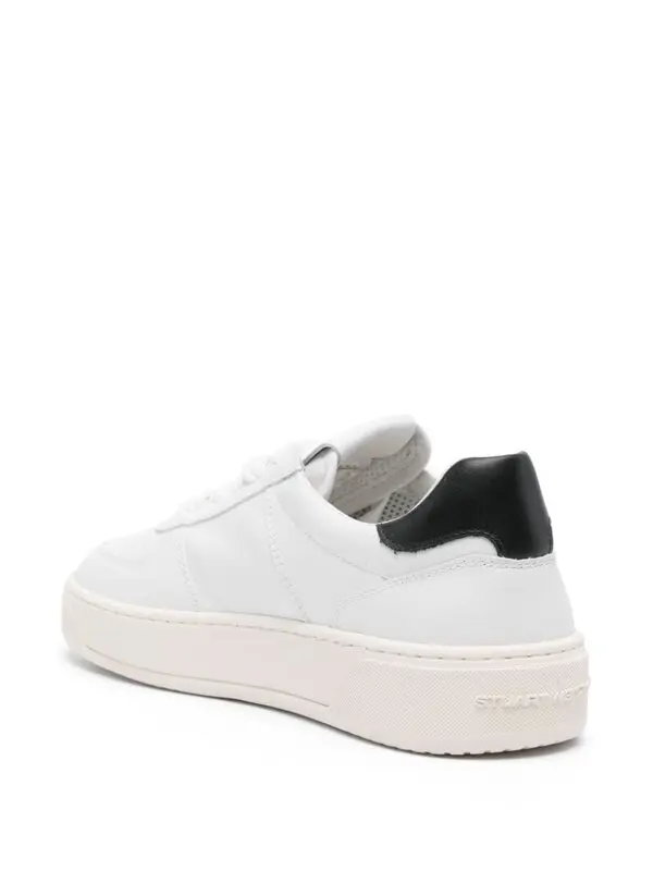 STUART WEITZMAN Courtside Leather Sneakers - White