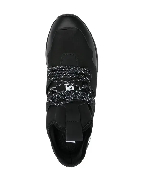 Just Cavalli Logo-print Panelled Sneakers - Black