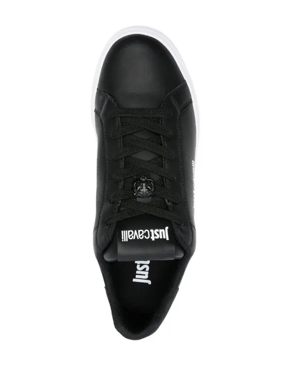 Just Cavalli Logo-print Leather Sneakers