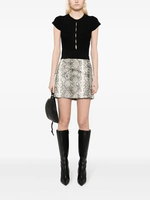 IRO PARIS Cut-out Ribbed Top