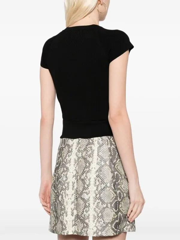 IRO PARIS Cut-out Ribbed Top