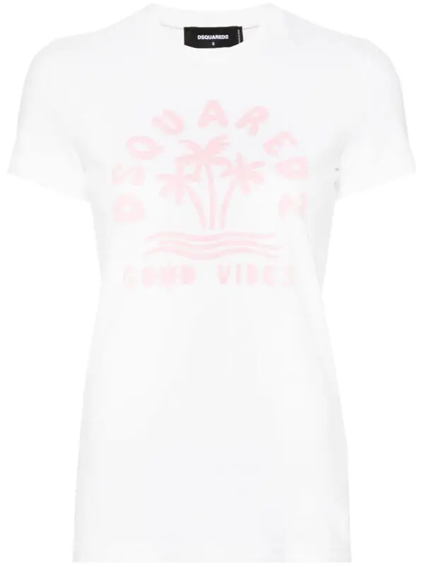 Dsquared2 Logo-print Cotton T-shirt - White