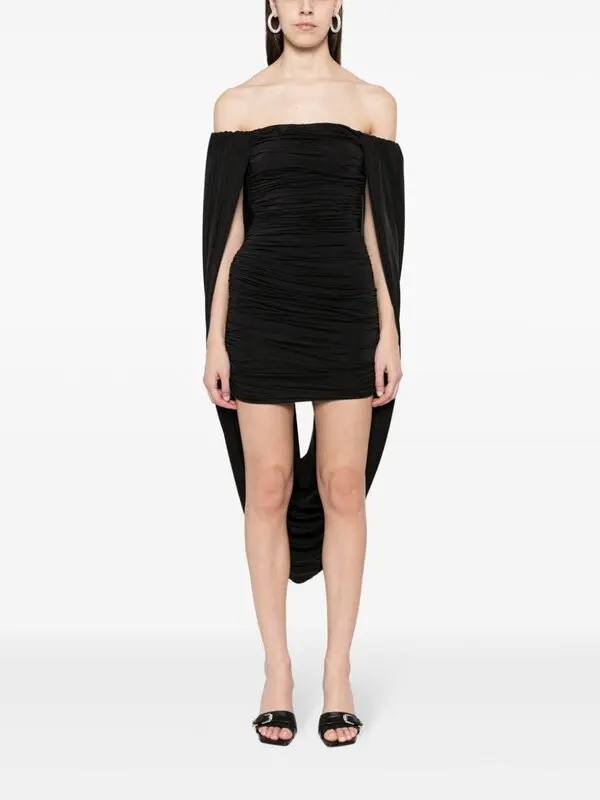 Giuseppe Di Morabito Off-shoulder Draped Mini Dress