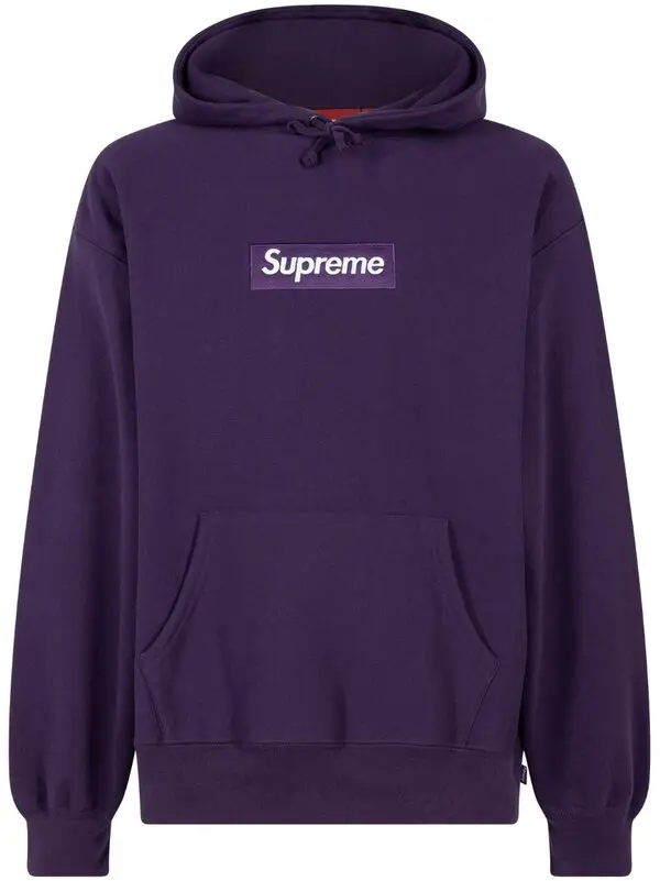 トップス Supreme Box Logo Hooded Sweatshirt Plum Supreme Box Logo Cotton Hoodie - Purple | Editorialist