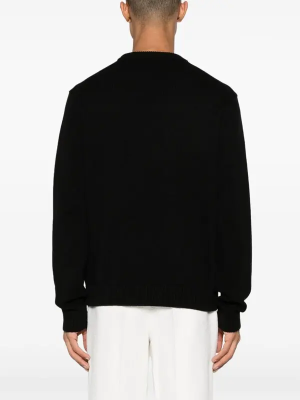 Casablanca Pyramide D'oranges Intarsia-knit Jumper - Black