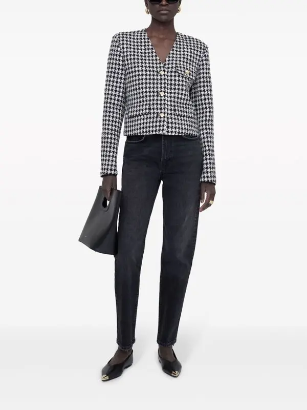 ANINE BING Cara Houndstooth Blazer