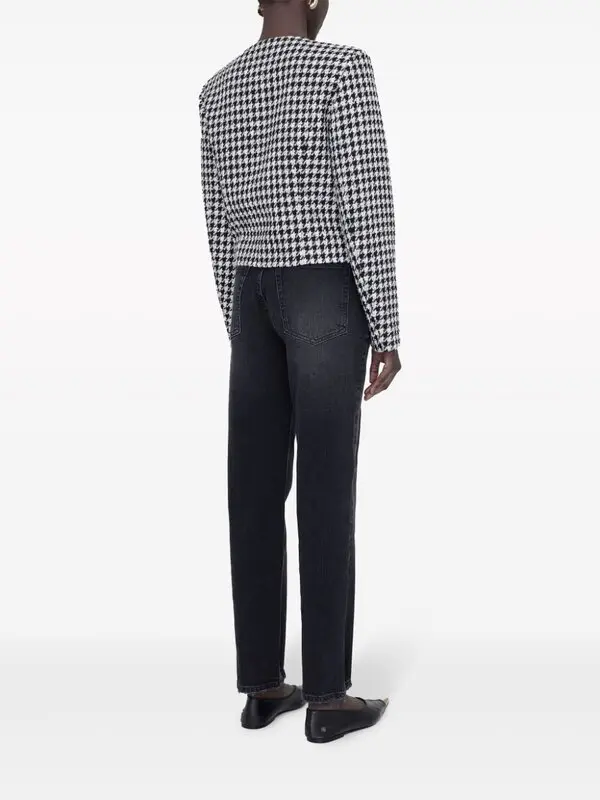 ANINE BING Cara Houndstooth Blazer