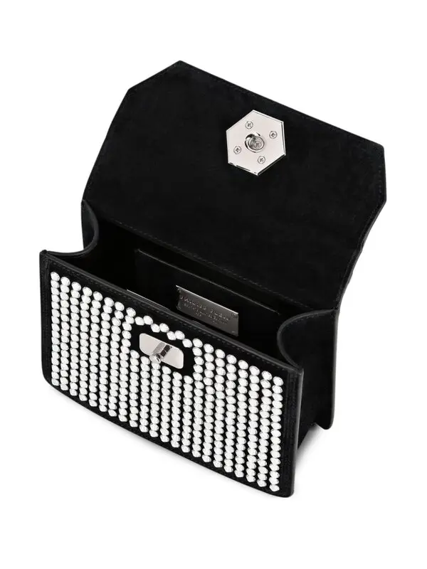 Philipp Plein Crystal-embellished Suede Tote Bag