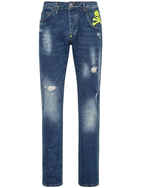 Philipp Plein Straight-leg Jeans - Blue