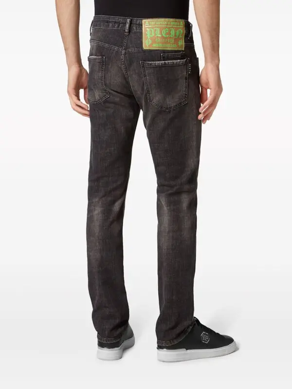Philipp Plein Skull-print Straight-leg Jeans