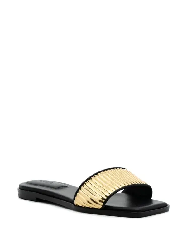 Simkhai Carter Leather Slides