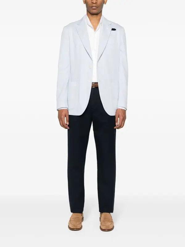 Brioni Single-breasted Silk Blend Blazer