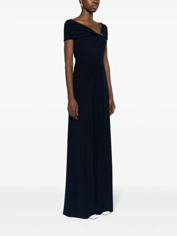 Talbot Runhof Halterneck Crepe Jumpsuit