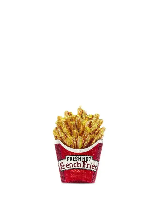 Judith Leiber French Fries Crystal-embellished Clutch - Yellow