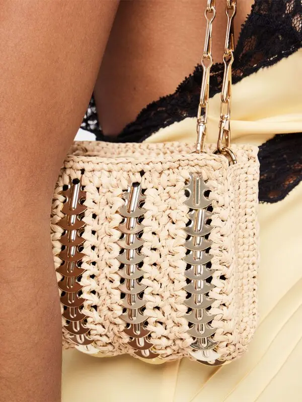 Rabanne 1969 Raffia Shoulder Bag