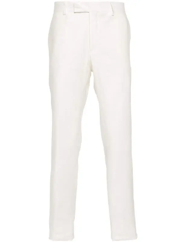 LARDINI Slim-fit Chino Trousers - Neutrals