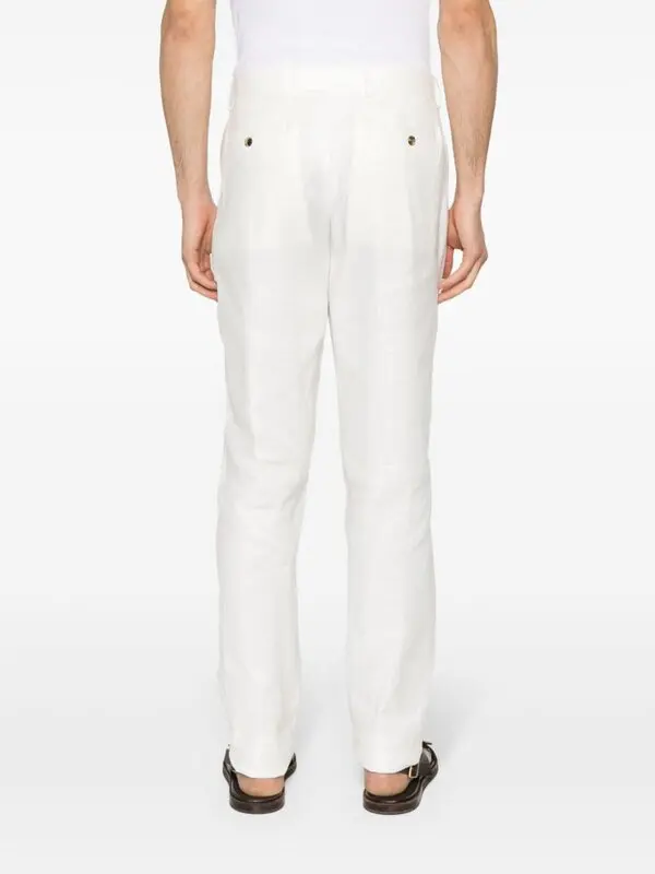 LARDINI Slim-fit Chino Trousers - Neutrals