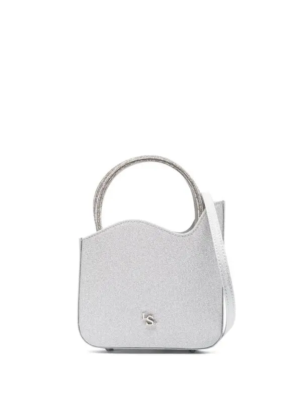 LE SILLA Ivy Glitter Tote - Silver