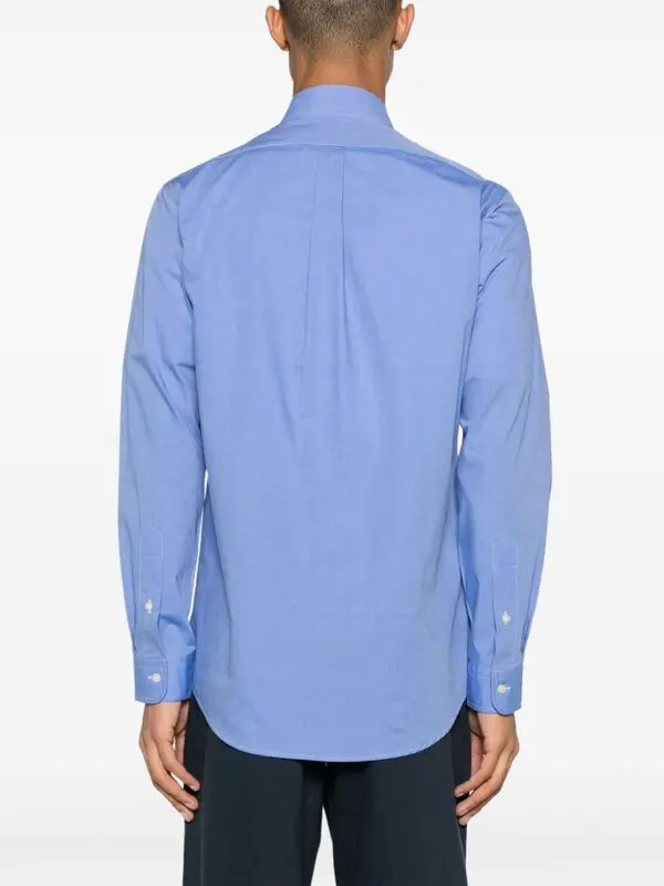 Polo Ralph Lauren Polo Pony-embroidered Poplin Shirt - Blue