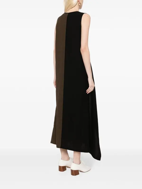 UMA WANG Colour-block Midi Dress