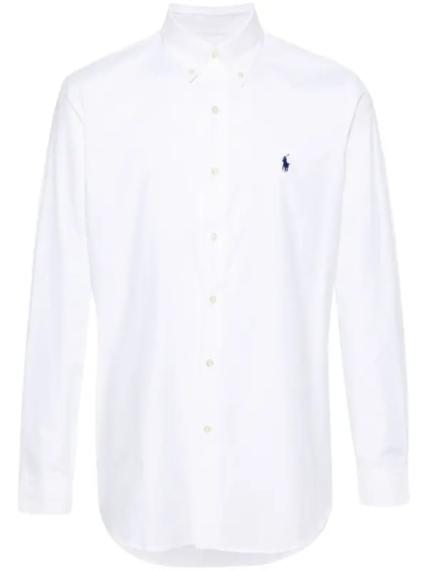 Polo Ralph Lauren Polo Pony-embroidered Poplin Shirt - White