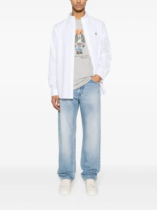 Polo Ralph Lauren Polo Pony-embroidered Poplin Shirt - White
