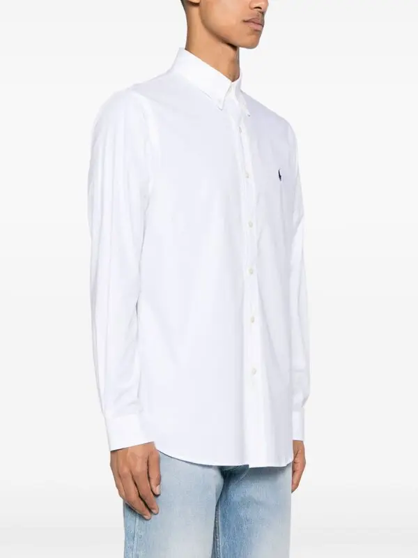 Polo Ralph Lauren Polo Pony-embroidered Poplin Shirt - White