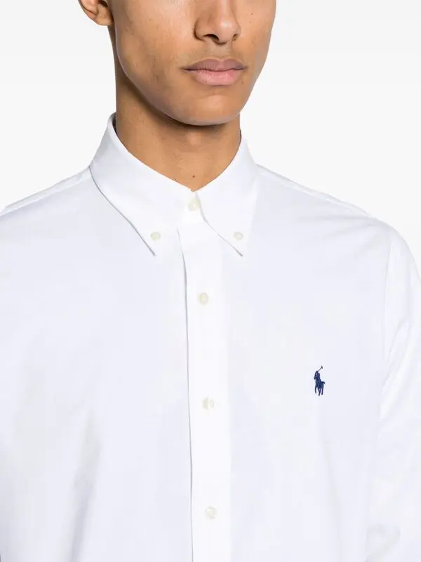 Polo Ralph Lauren Polo Pony-embroidered Poplin Shirt - White