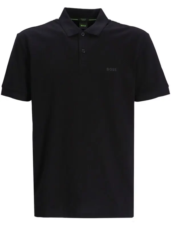 BOSS Paule 4 Cotton Polo Shirt - Black