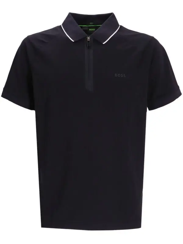 BOSS Philix Cotton Polo Shirt - Black