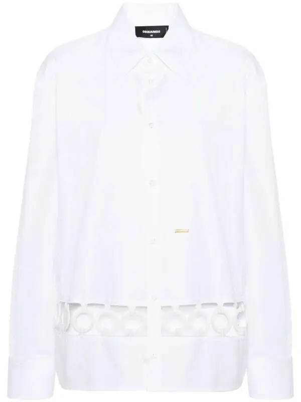 Dsquared2 Ring-hardware Cotton Shirt
