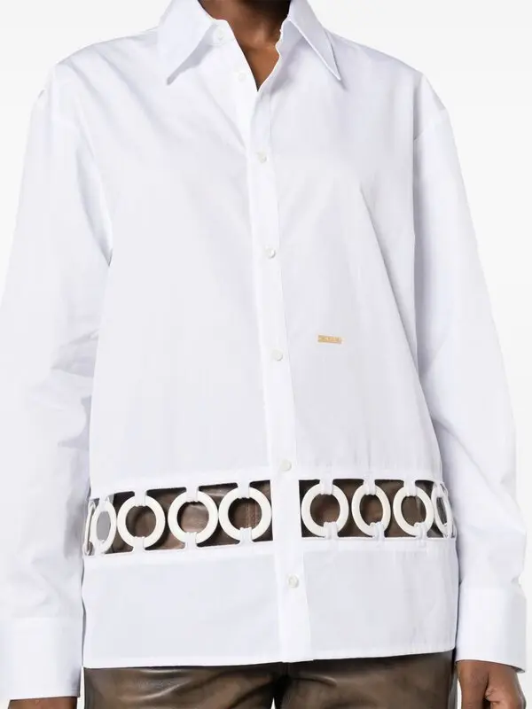 Dsquared2 Ring-hardware Cotton Shirt