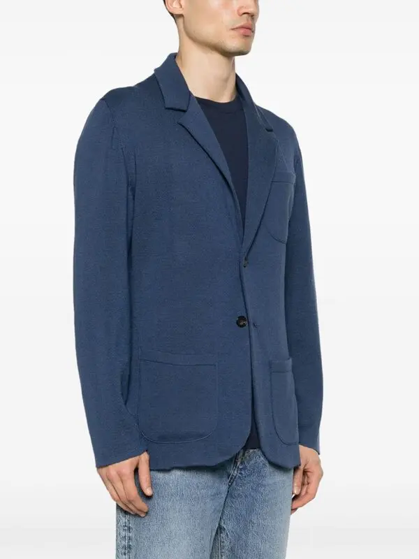 Isaia Single-breasted Ribbed-knit Cardigan