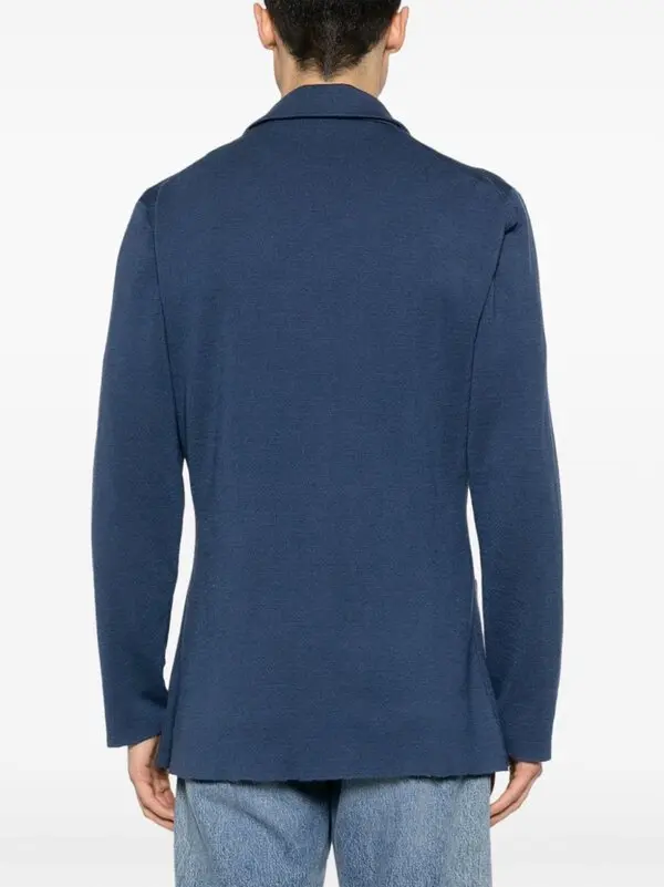 Isaia Single-breasted Ribbed-knit Cardigan