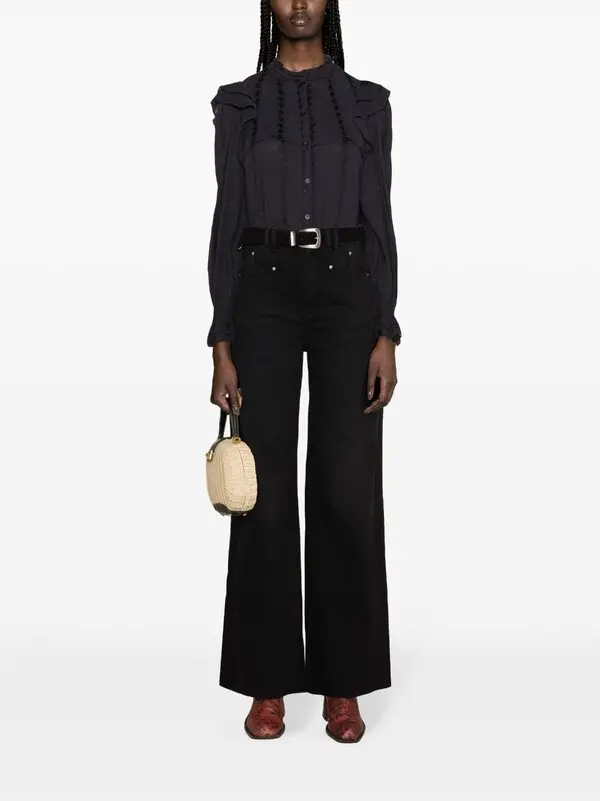 Isabel Marant Étoile Lemony Wide-leg Jeans - Black