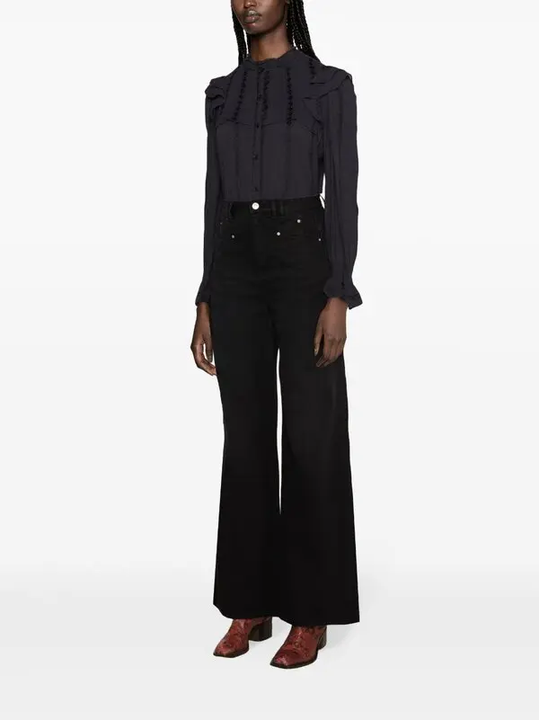 Isabel Marant Étoile Lemony Wide-leg Jeans - Black