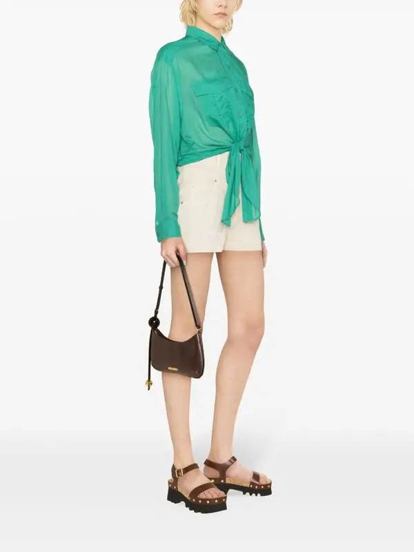 MARANT ETOILE Nath Organic Cotton Shirt - Green