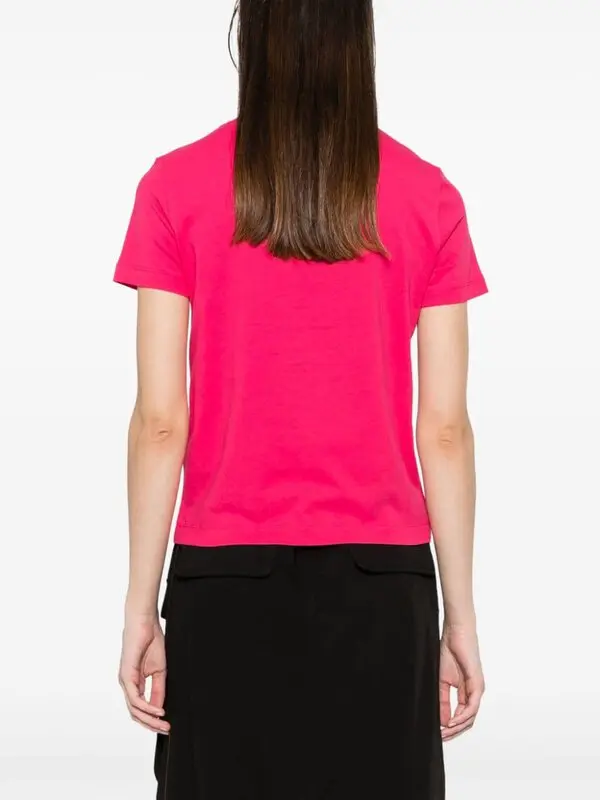 Versace Logo-print Cotton T-shirt - Pink